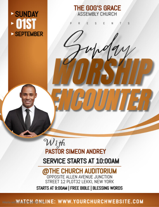 Church event flyer Template | PosterMyWall