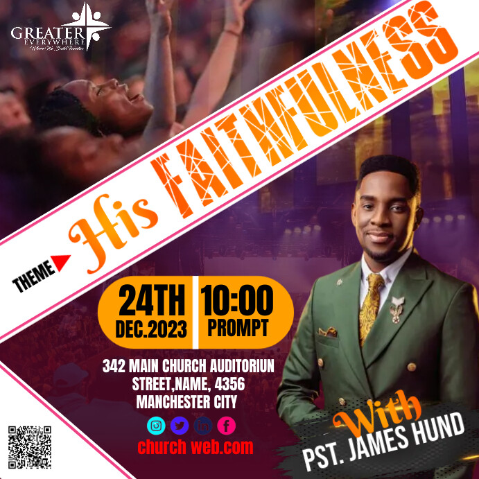 Church event flyer Template | PosterMyWall