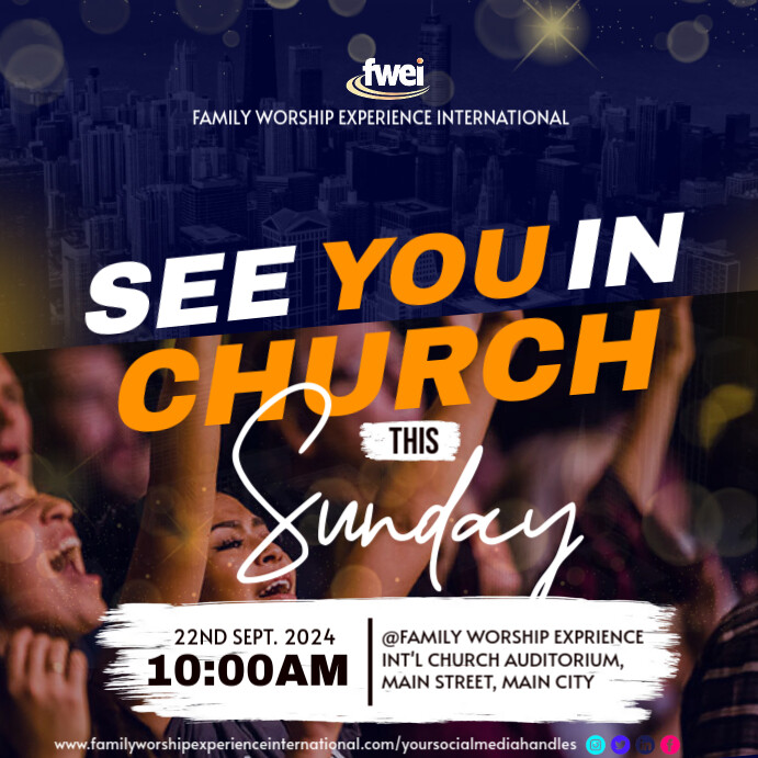 Church event flyer Template | PosterMyWall