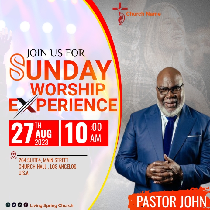 church event flyer Template | PosterMyWall