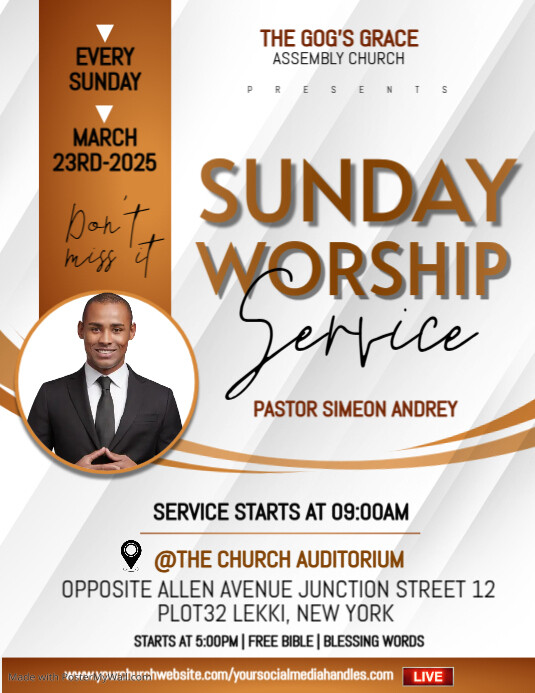 Church event flyer Template | PosterMyWall