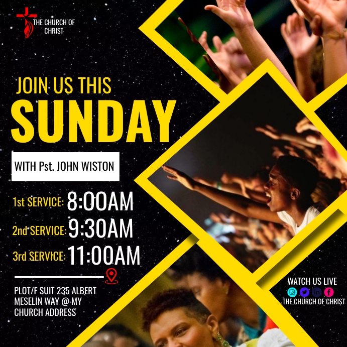 church event flyer Template | PosterMyWall