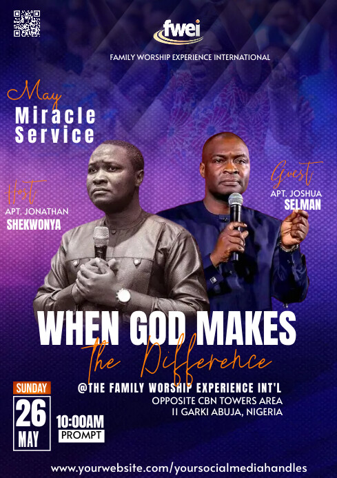 Church event flyer Template | PosterMyWall