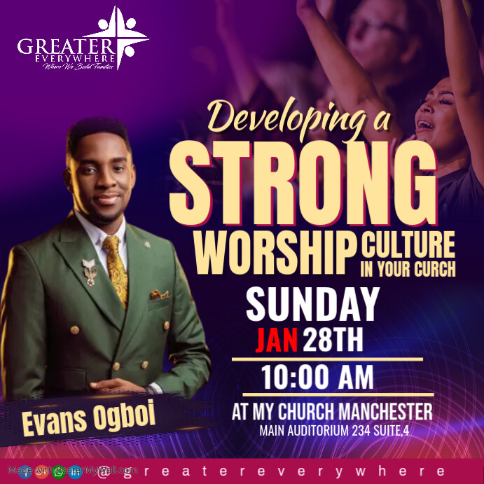 Church event flyer Template | PosterMyWall