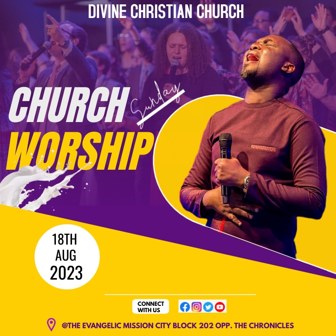 church event flyer Template | PosterMyWall