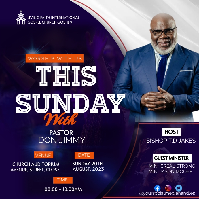 Church Event flyer Template | PosterMyWall
