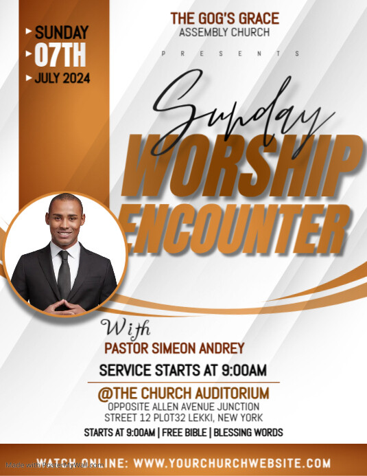 Church event flyer Template | PosterMyWall