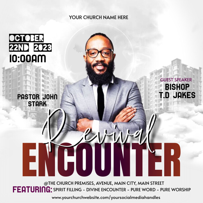 Church event flyer Template | PosterMyWall