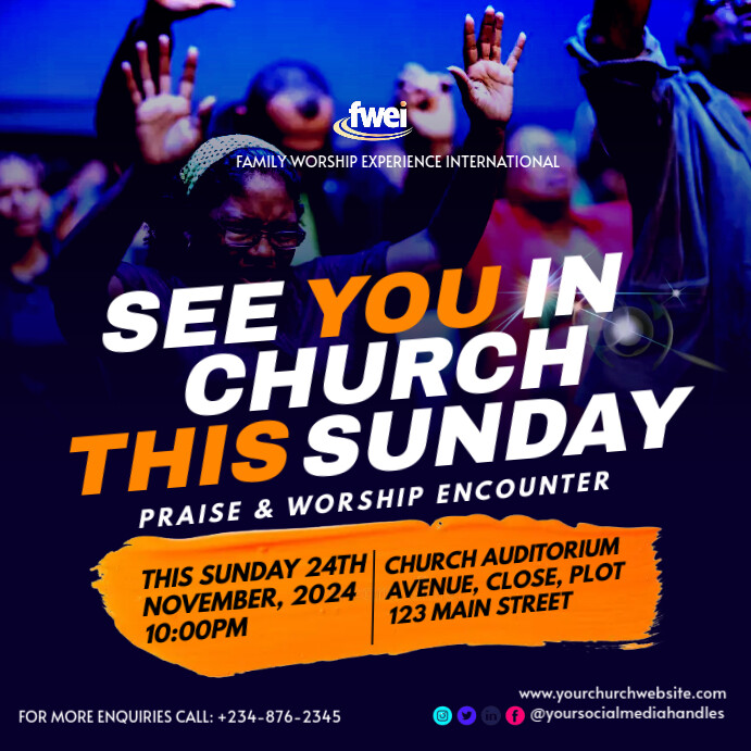Church event flyer Template | PosterMyWall