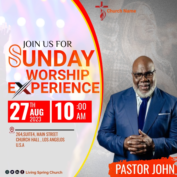 church event flyer Template | PosterMyWall