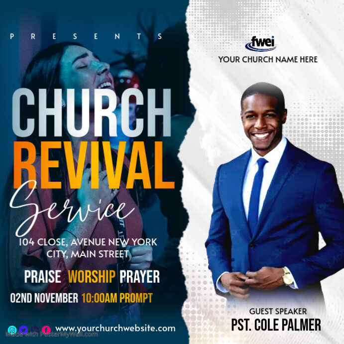 Church event flyer Templat | PosterMyWall
