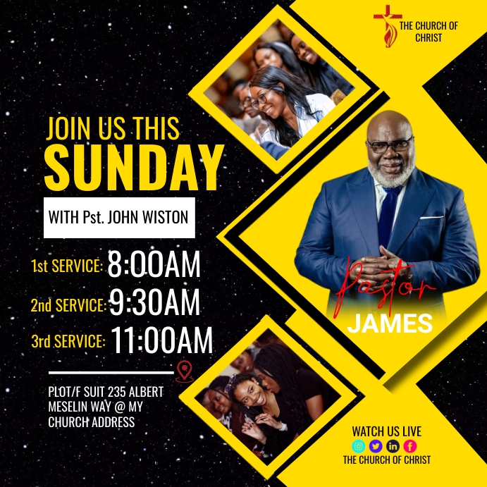 church event flyer Template | PosterMyWall