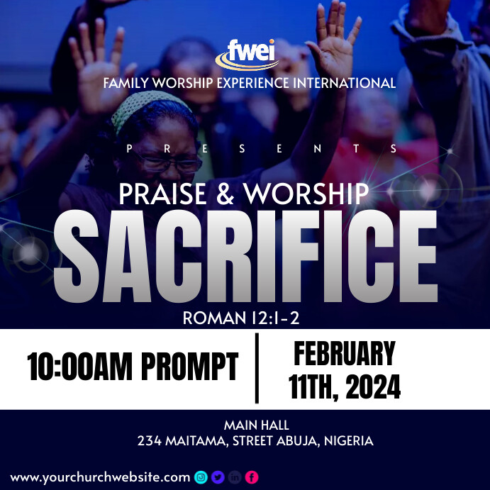 Church event flyer Template | PosterMyWall