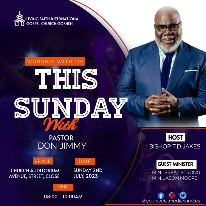 Plantilla de Church Event flyer | PosterMyWall