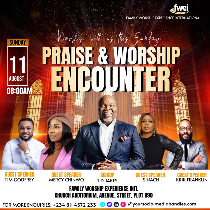 Modèle Church event flyer | PosterMyWall