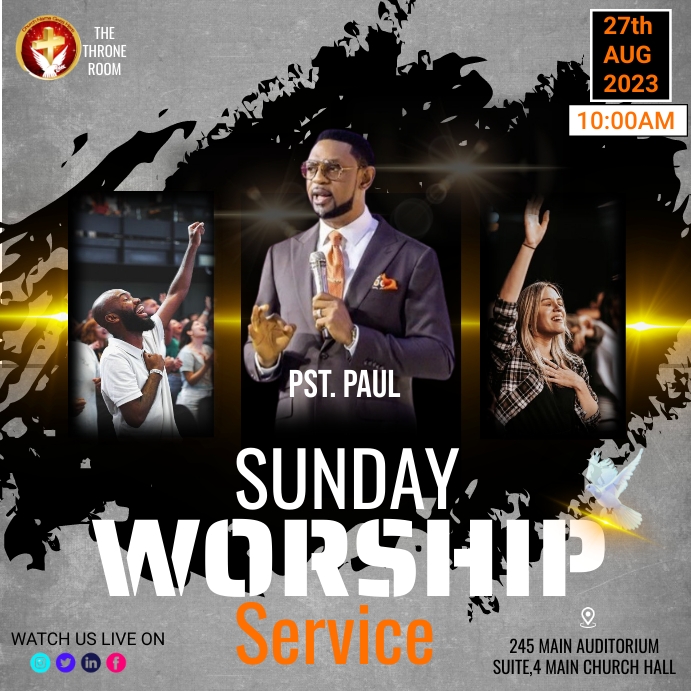 church event flyer Templat | PosterMyWall