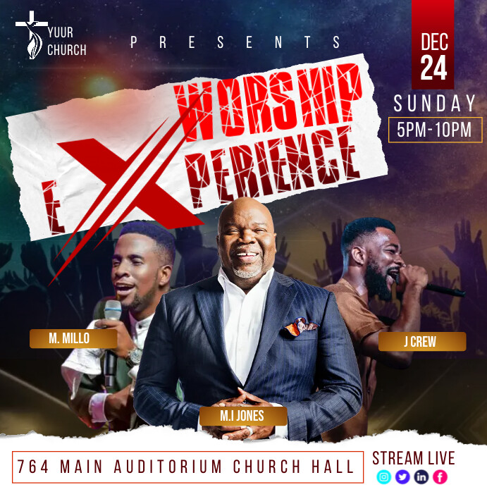 church event flyer Template | PosterMyWall