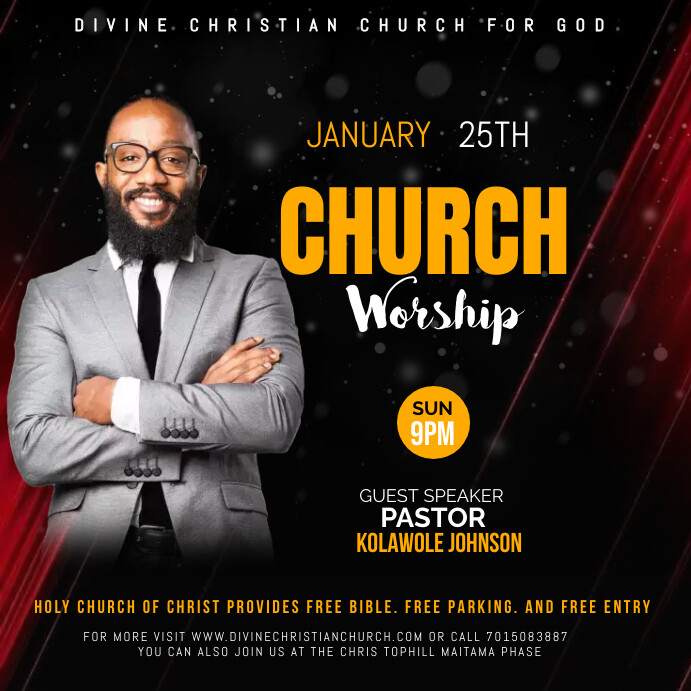 church event flyer Template | PosterMyWall