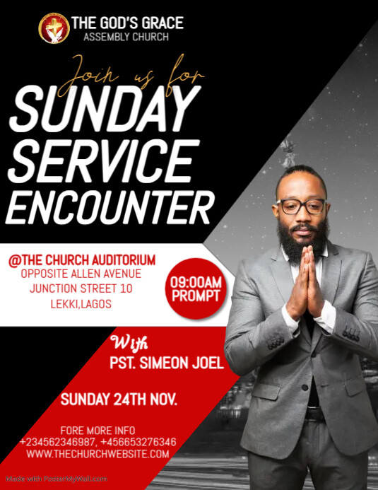 Church event flyer Template | PosterMyWall