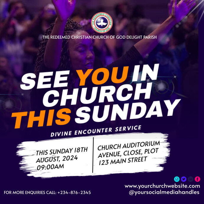 Modèle Church event flyer | PosterMyWall