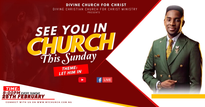 church event flyer Template | PosterMyWall