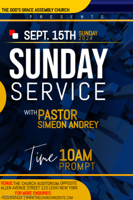 Church event flyer Template | PosterMyWall