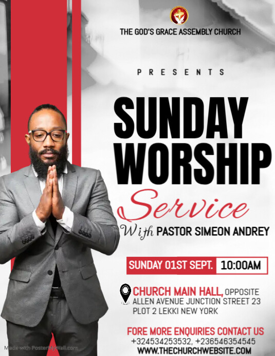 Church event flyer Template | PosterMyWall
