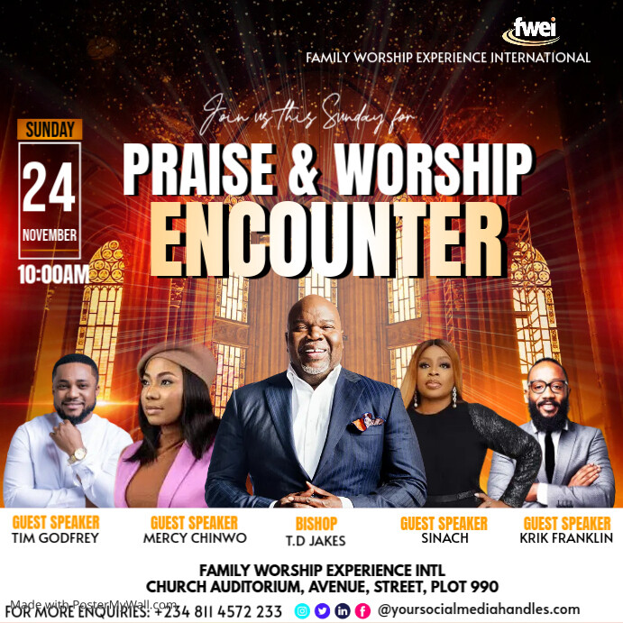 Modèle Church event flyer | PosterMyWall