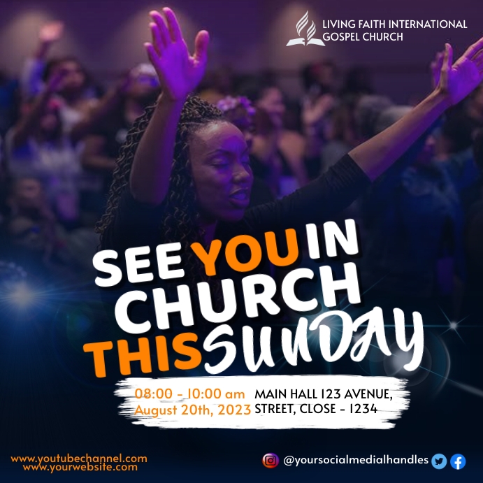 Church Event flyer Template | PosterMyWall