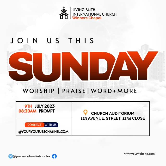 Church Event flyer Template | PosterMyWall
