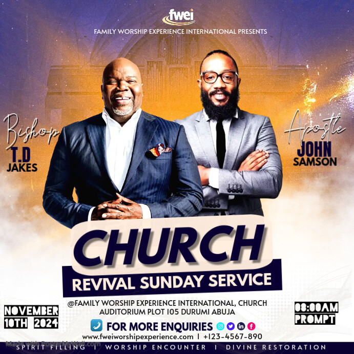 Church event flyer Template | PosterMyWall
