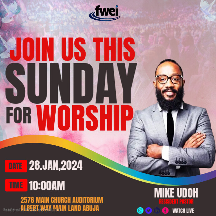 church event flyer Template | PosterMyWall
