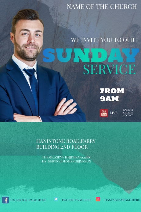 CHURCH EVENT FLYER POSTER Template | PosterMyWall