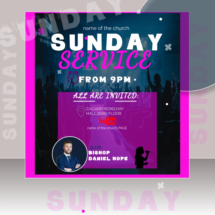 CHURCH EVENT FLYER POSTER Template | PosterMyWall