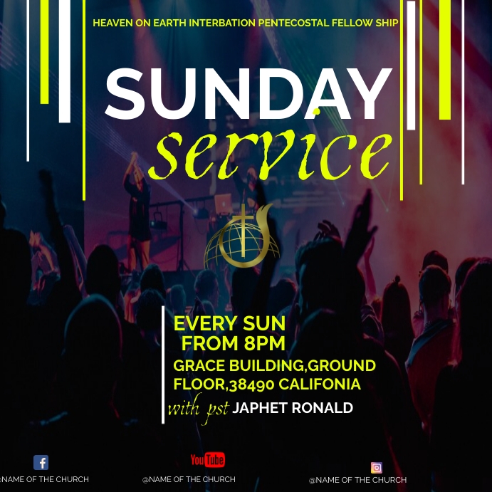CHURCH EVENT FLYER POSTER Template | PosterMyWall
