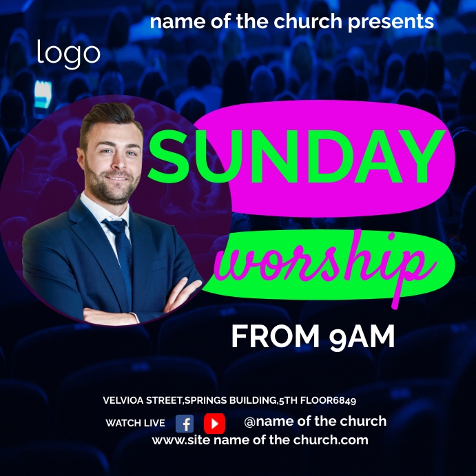 CHURCH EVENT FLYER POSTER Template | PosterMyWall