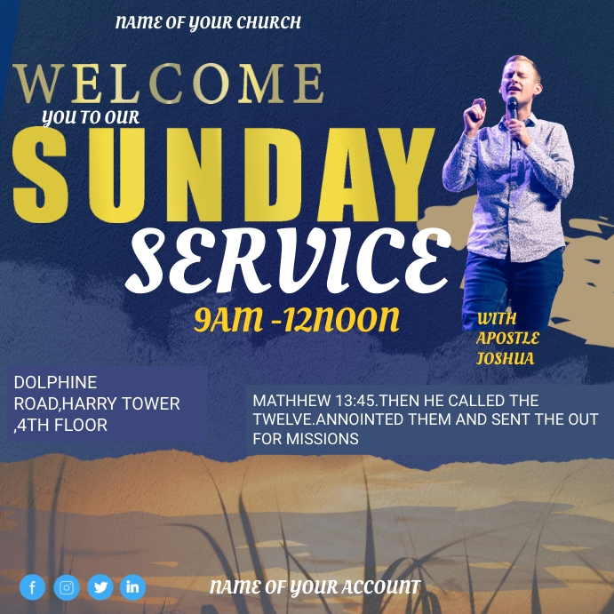 CHURCH EVENT FLYER POSTER Template | PosterMyWall