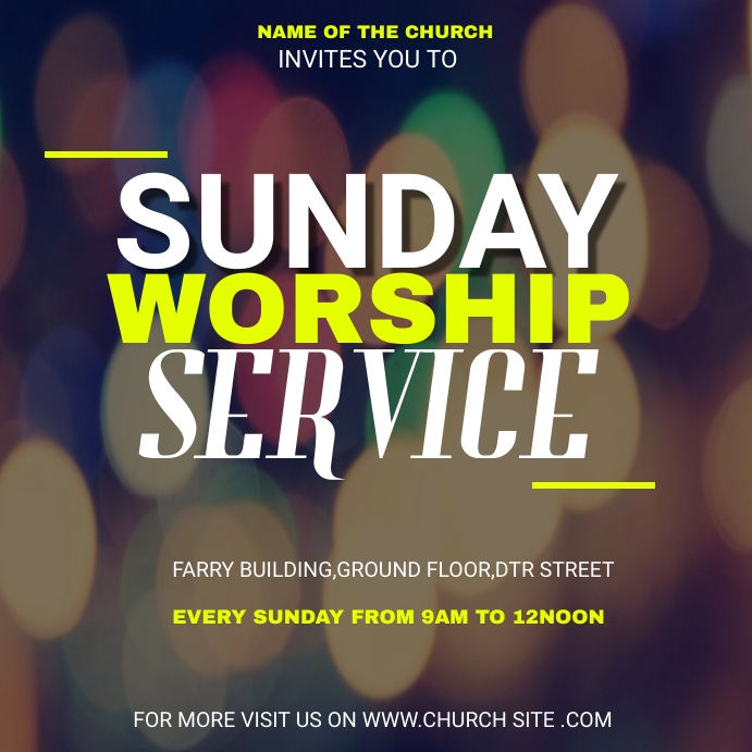 CHURCH EVENT FLYER POSTER Template | PosterMyWall