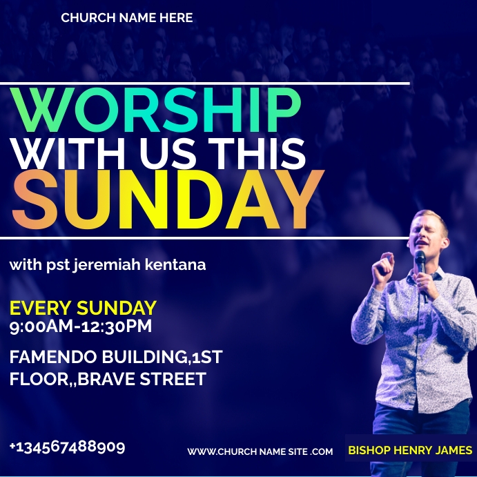 CHURCH EVENT FLYER POSTER Template | PosterMyWall