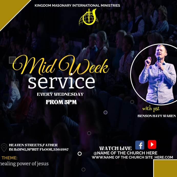 CHURCH EVENT FLYER POSTER Template | PosterMyWall