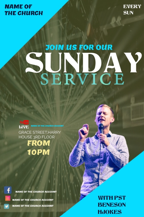 CHURCH EVENT FLYER POSTER Template | PosterMyWall