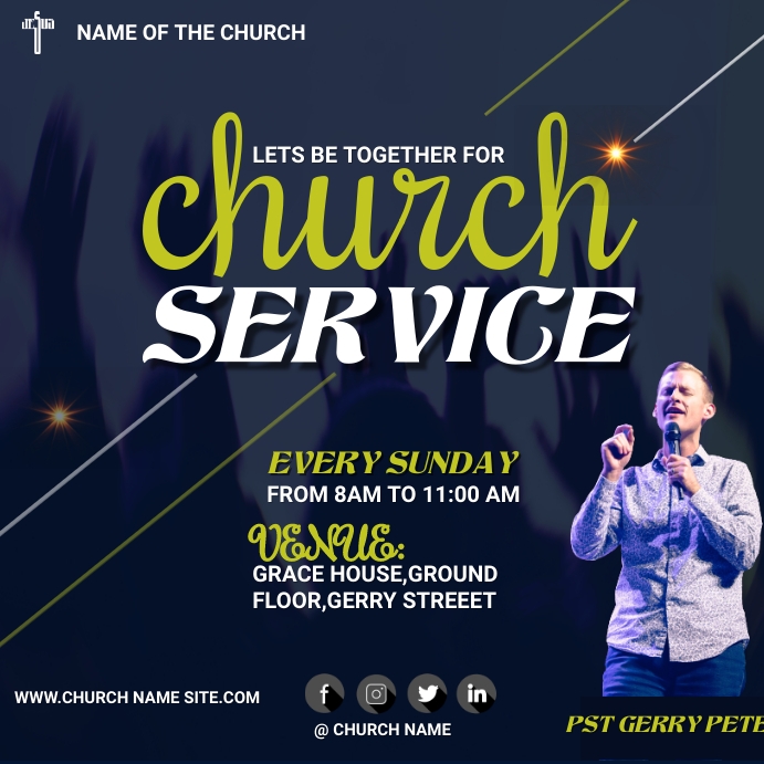 Copy of CHURCH EVENT FLYER POSTER | PosterMyWall
