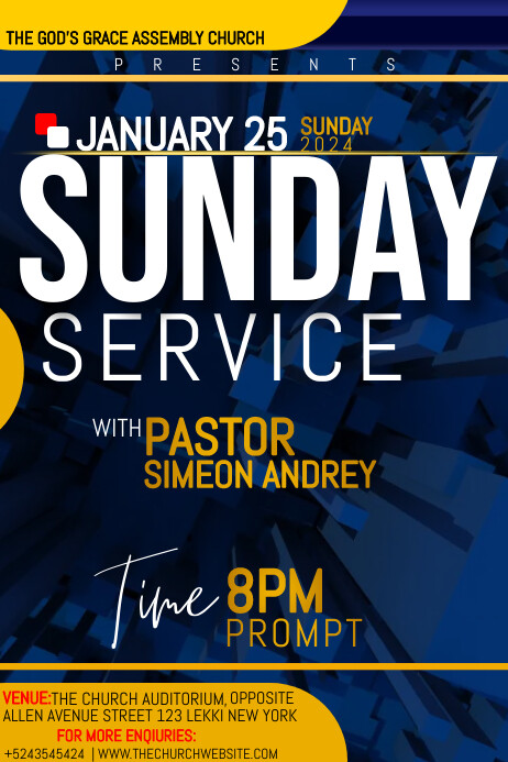 Church event Flyer template (1) | PosterMyWall