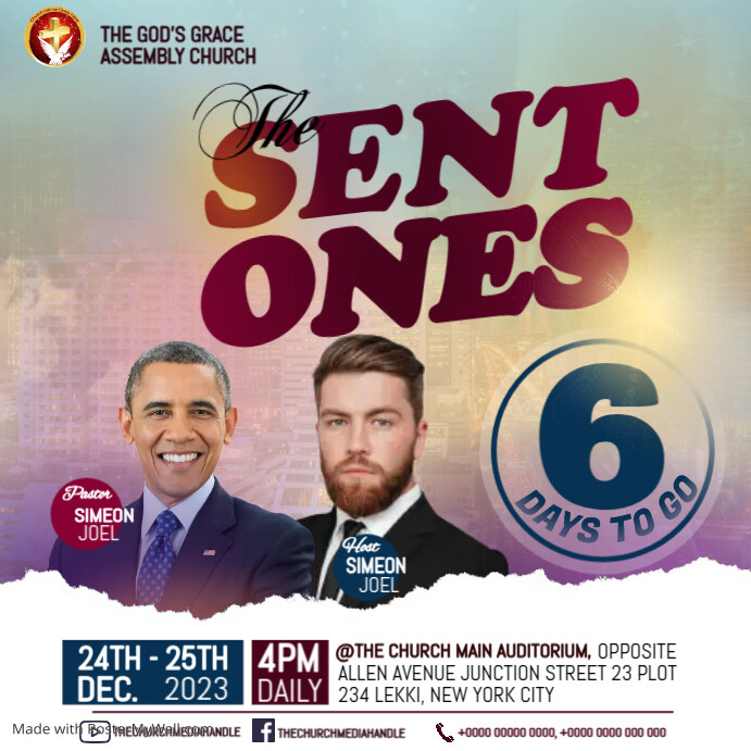 Church event flyer TEMPLATE | PosterMyWall