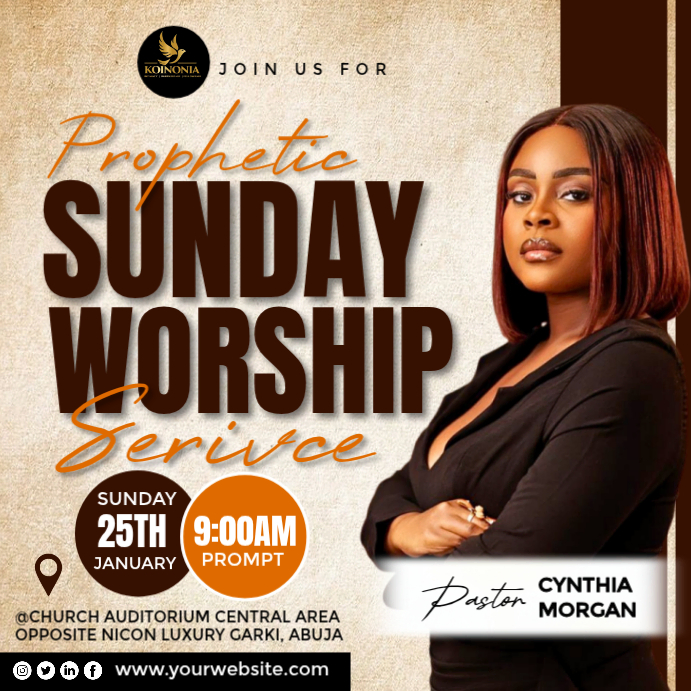 Church event flyer template | PosterMyWall