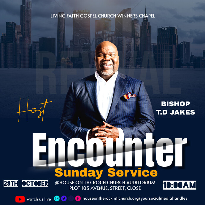 Plantilla de Church event flyer template | PosterMyWall