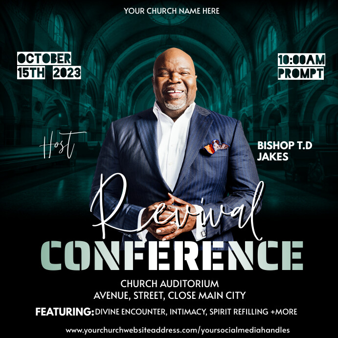 Church event flyer template | PosterMyWall