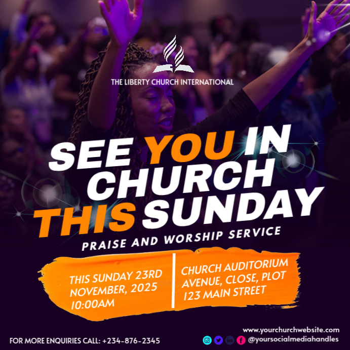 church event flyer template | PosterMyWall