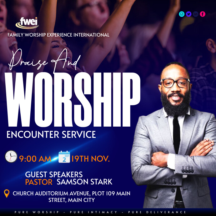Church Event Flyer Template | PosterMyWall