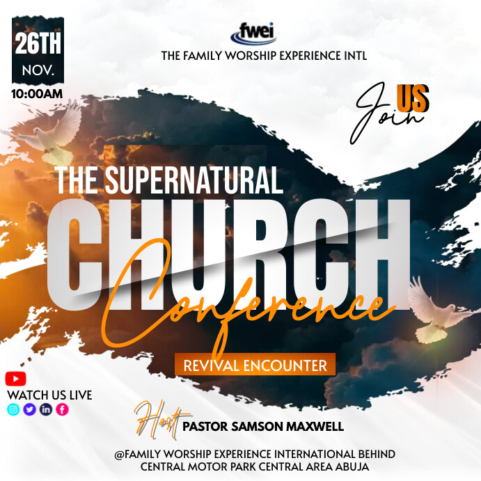 Church event flyer template | PosterMyWall